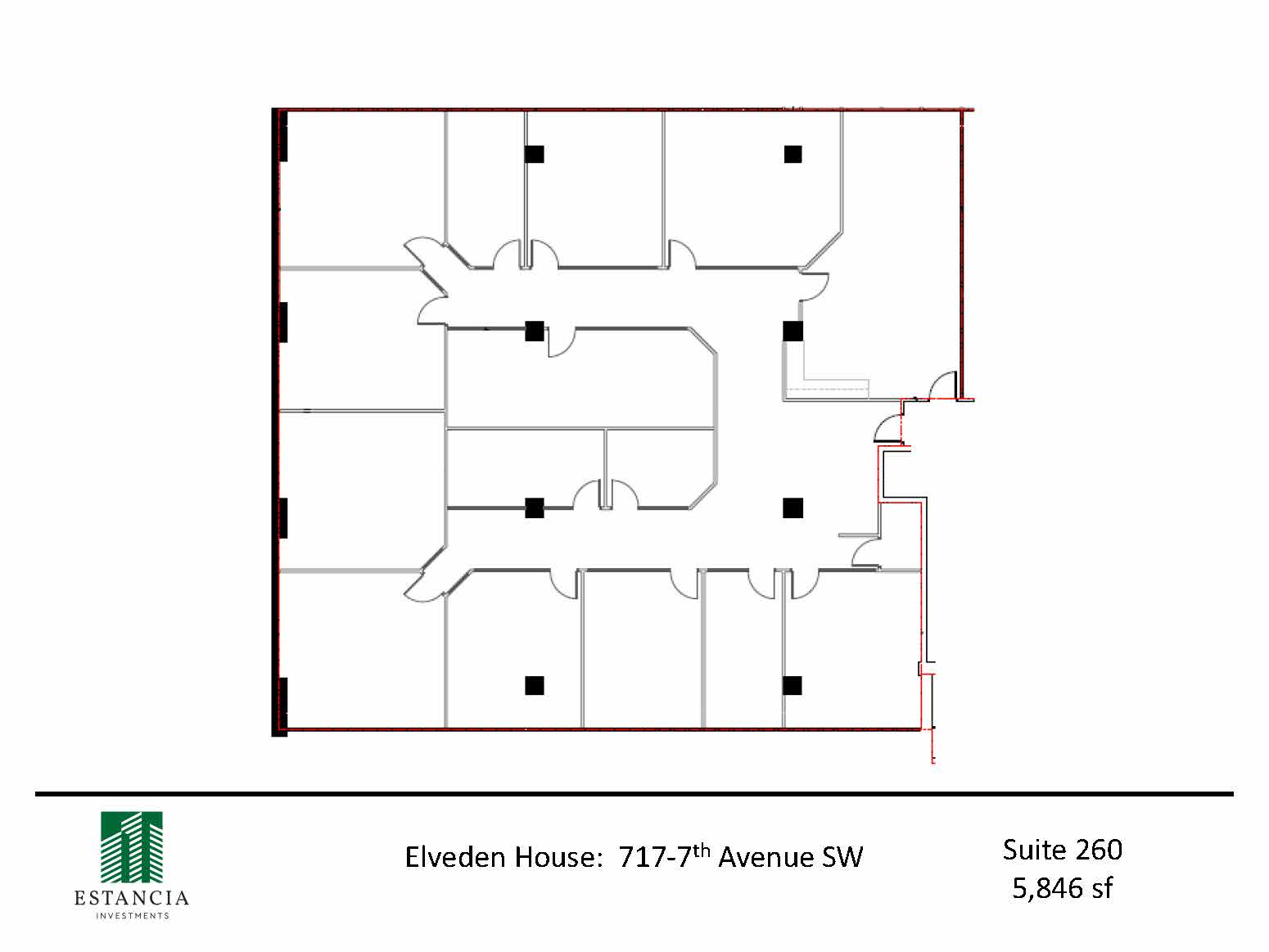 Suite 0260: Office Intensive Layout - Estancia Investments